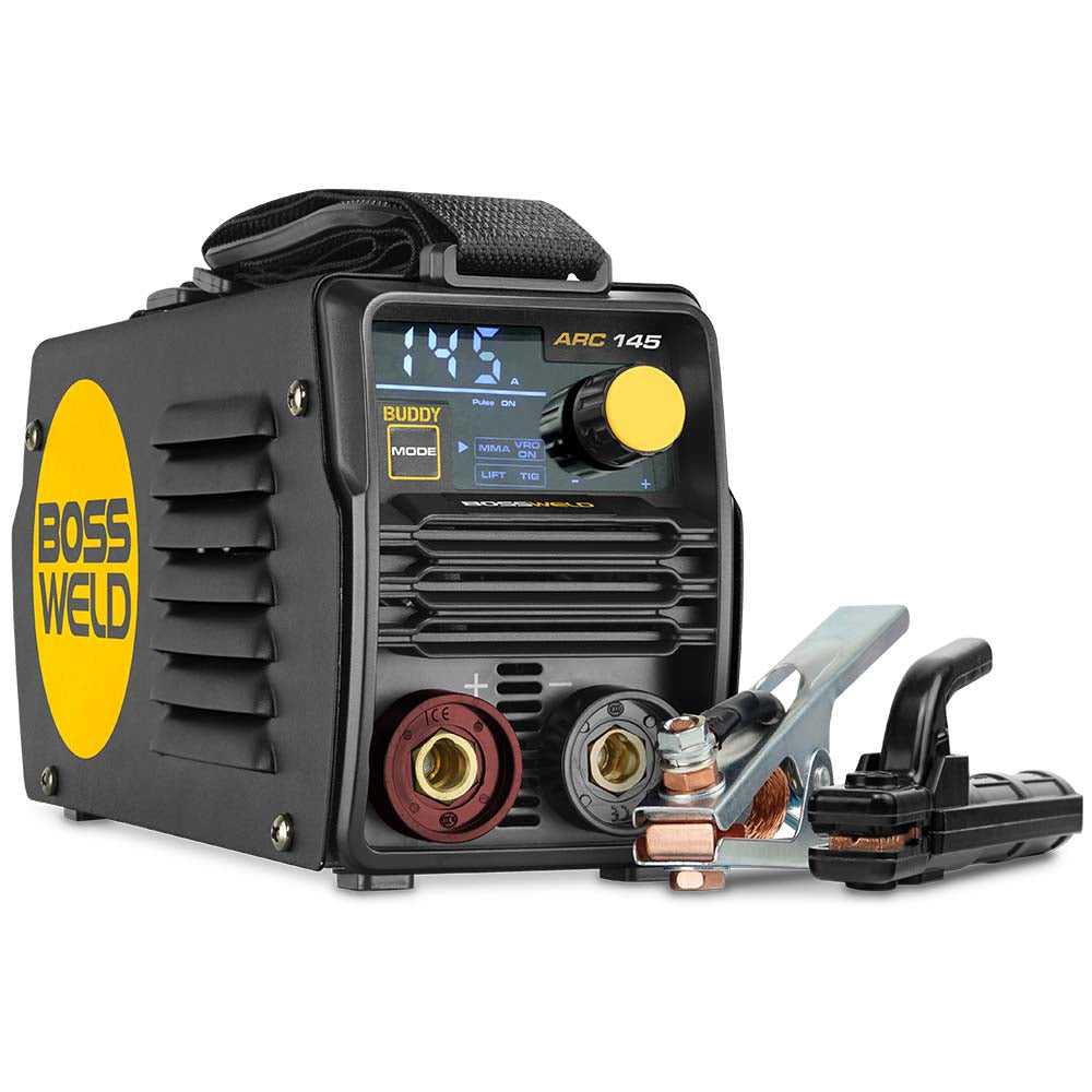 Bossweld Buddy-Arc 145 Arc/ Lift Tig welder 240V 10Amp 633145 – Bob The Welder