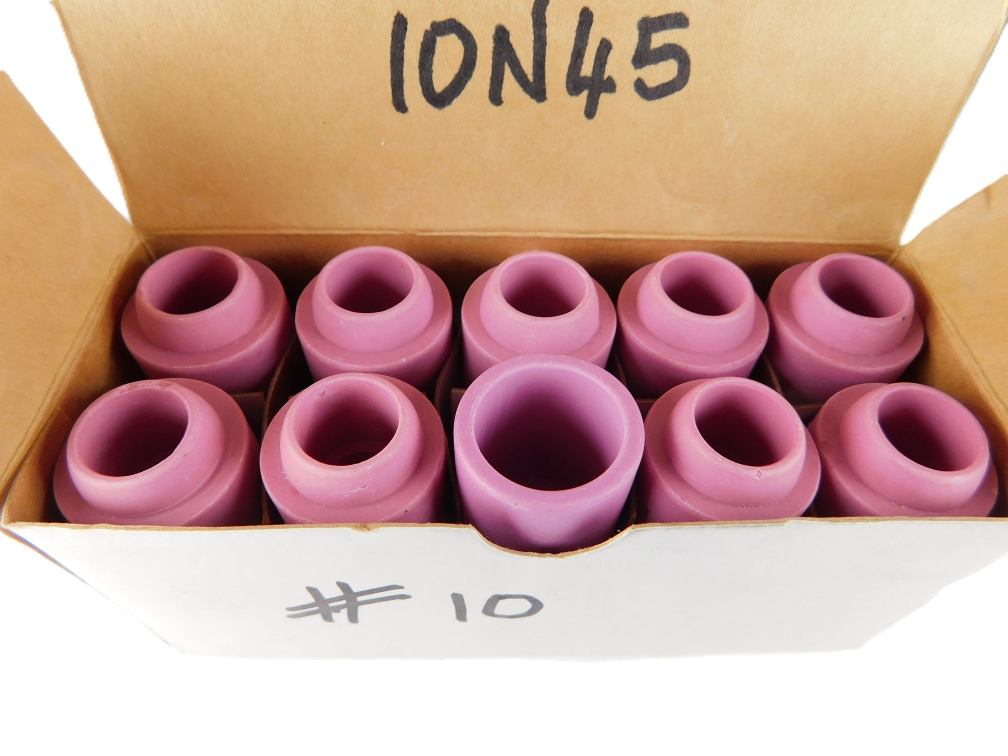#10 TIG Gas Cups WP-17.18.26 10N45 Alumina Ceramic Cups-Nozzles 10Pc ...