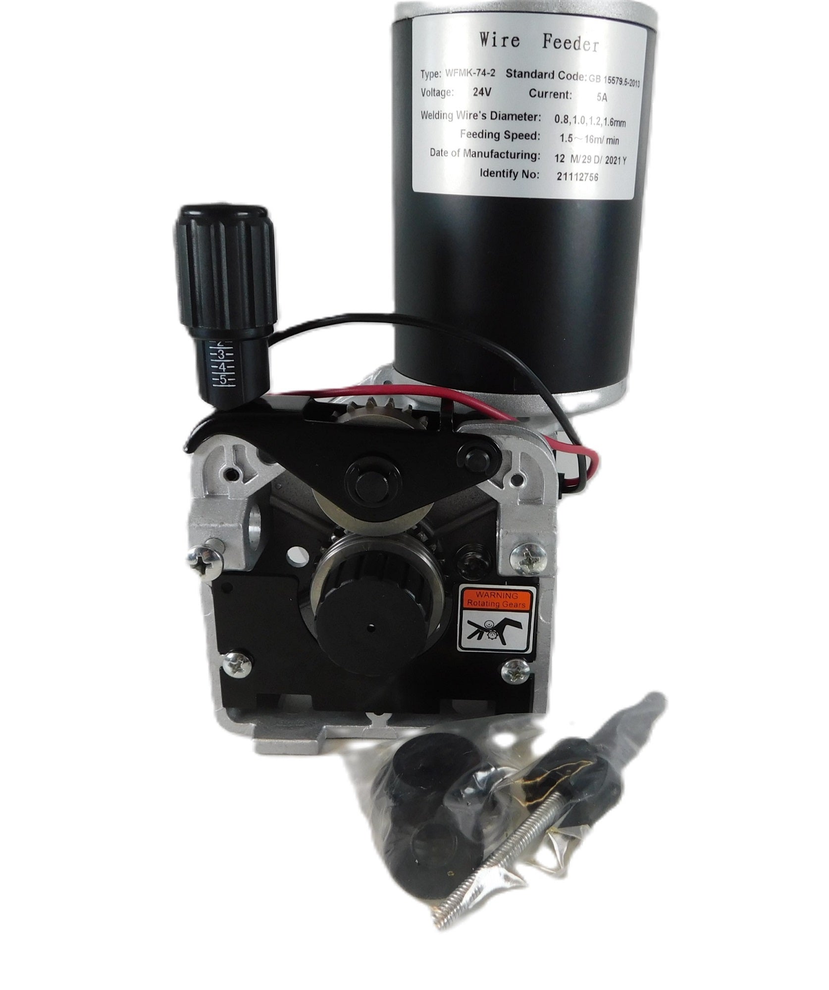 Wire Feeder 24VDC 2.5A Right Hand Motor Geared Drive – Bob The Welder