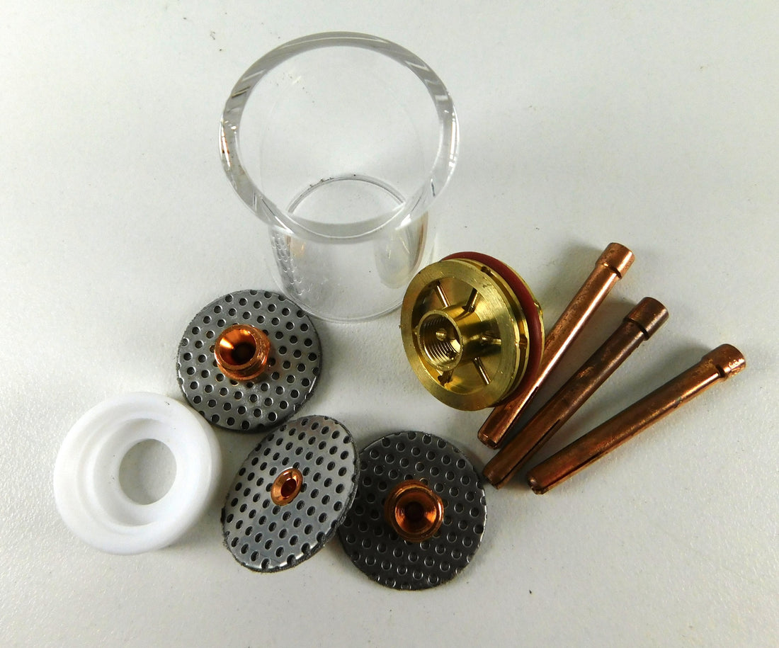Jumbo Gas Lens Kit PYREX TIG 9Pc – Bob The Welder