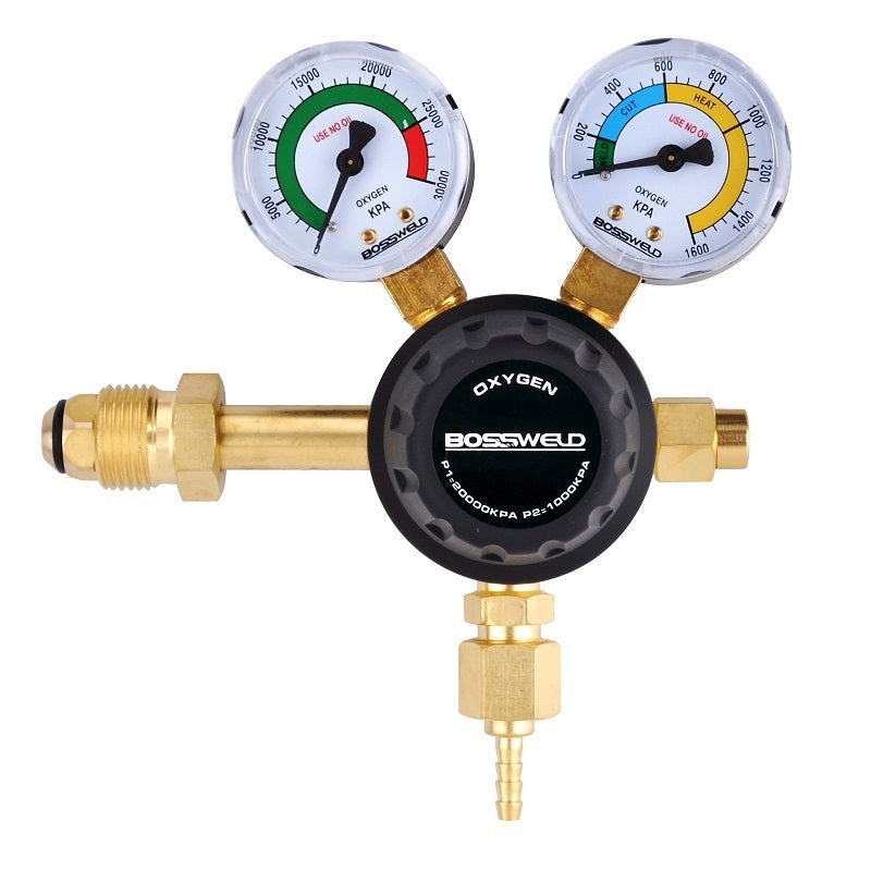 Gas Regulator Oxygen Twin Side Entry Type 10 400205 – Bob The Welder