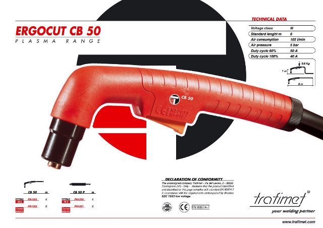 CB50 x 6.0mtr Plasma Torch Central Adaptor Connection PA1302 – Bob The ...