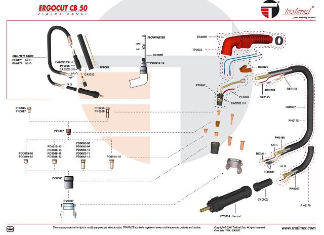 CB50 x 6.0mtr Plasma Torch Central Adaptor Connection PA1302 – Bob The ...
