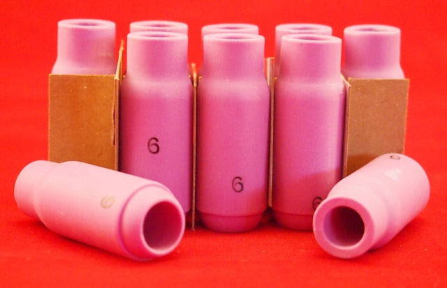 TIG Alumina Gas cups, Ceramic TIG welding gas cup, TIG Gas nozzles, TIG ...