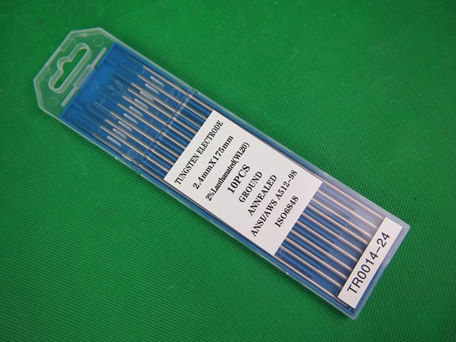 2.4mm WL20 2% Lanthanated Blue Tip Tungsten Electrodes AC/DC – Bob The ...